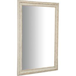 Biscottini Spiegel Wandspiegel und vertikale/horizontale Hängespiegel L60xPR4xH90 cm antikweiß