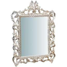 Biscottini - HOLZWandspiegel Spiegel zum Aufhängen silberblatt L45XPR4XH61 cm Hergestellt in Italien