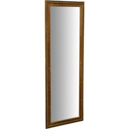Biscottini - Spiegel Wandspiegel und vertikale/horizontale Hängespiegel L50xPR4xH140 cm Antikgold-Finish