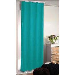 Bestlivings Verdunkelungsgardine mit Universalband türkis - pfauenblau 270cm x 245cm - Türkis