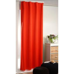 Bestlivings Verdunkelungsgardine mit Universalband orange - dunkelorange 270cm x 245cm - Orange