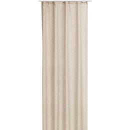 Bestlivings Gardine blickdicht in Leinenoptik 140x245 cm mit Universalband in Beige, in vielen Varianten - Beige