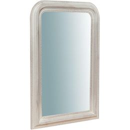 Biscottini - Wandspiegel Spiegel zum Aufhängen aus Holz mit antikweißer Oberfläche L43xPR4xH69 cm Made in Italy
