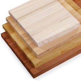 Lamo Manufaktur - Waschtischplatte, Holzplatte Waschtisch Baumkante, 40x40 cm, Rustikal, ohne Montageset, LWP-01-A-003-AA