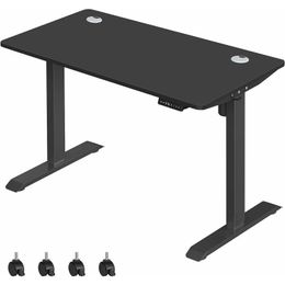 Songmics - Höhenverstellbarer Schreibtisch elektrisch, 60 x 120 cm Tischoberfläche, stufenlos verstellbar, Memory-Funktion mit 3 Höhen,