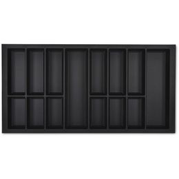 SO-TECH® Orga-Box vii Besteckeinsatz Besteckkasten schwarz 1000 mm mit Softtouch Oberfläche - Color