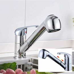Wasserhahn Küche Küchenarmatur mit Ausziehbarer Brause küche spültis Mischbatterie warmes und kaltes Wasser Einhebelmischer Wasserhahn