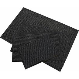 Spetebo - Schmutzfangmatte schwarz - 180 x 120 cm - Fußmatte Fußabtreter Türmatte Außen