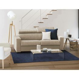 TALAMO ITALIA - Schlafsofa Agostina, 2-Sitzer-Sofa, 100% Made in Italy, Wohnzimmersofa mit drehbarer Öffnung, mit verstellbaren Kopfstützen und