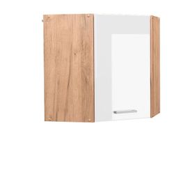 VICCO - Eckhängeschrank R-Line, Weiß Hochglanz, 57 cm