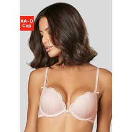 Lascana Push-up-BH 'Antonella' hellpink Gr. 70A. Mit Integriertem Kissen und mit Bügel