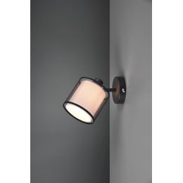 Trio Burton Wandleuchte Schwarz, 1-flammig