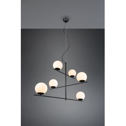 Trio Pure Pendelleuchte Schwarz, 6-flammig