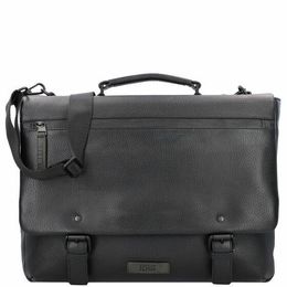 Jost Stockholm Aktentasche Leder 43 cm Laptopfach schwarz