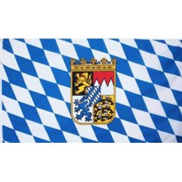 flaggenmeer Flagge Bayern mit Wappen 80 g/m²