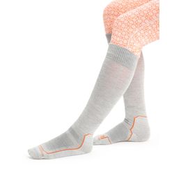 Icebreaker Merino Ski+ Ultralight Skistrümpfe - Frau - Blizzard Heather/flash - Größe L