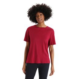 Icebreaker Merino Granary T-Shirt - Frau - Cherry - Größe S