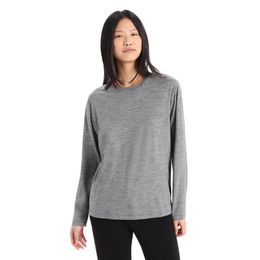 Icebreaker Merino Granary Langarmshirt - Frau - Gritstone Heather - Größe XL