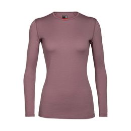 Icebreaker Merino 260 Tech Thermo-Langarmshirt mit Rundhalsausschnitt - Frau - Suede - Größe M