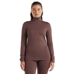 Icebreaker Merino 200 Oasis Thermo-Langarmshirt mit halblangem Reißverschluss - Frau - Mink - Größe M