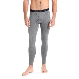 Icebreaker Merino 200 Oasis Thermo-Leggings mit Eingriff - Mann - Gritstone Heather - Größe XL