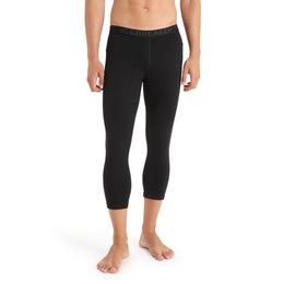 Icebreaker Merino 200 Oasis 3/4 Thermo-Leggings - Mann - Black - Größe M