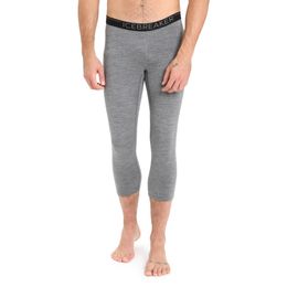 Icebreaker Merino 200 Oasis 3/4 Thermo-Leggings - Mann - Gritstone Heather - Größe S