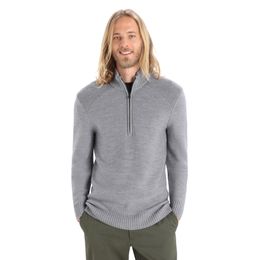 Icebreaker Merino Waypoint Half Zip Pullover - Mann - Gritstone Heather - Größe S