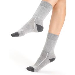 Icebreaker Merino Hike+ Medium Socken Crew - Frau - Blizzard Heather - Größe S