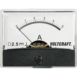 Voltcraft AM-60X46/5A/DC AM-60X46/5A/DC Einbau-Messgerät AM-60X46/5A/DC 5 A Drehspule