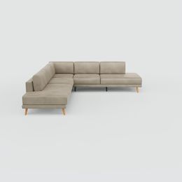 MYCS Ecksofa Taupebeige - Flexible Designer-Polsterecke, L-Form: Beste Qualität, einzigartiges Design - 294 x 81 x 294 cm, konfigurierbar