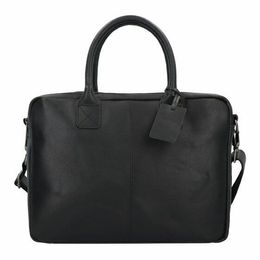 Burkely Vintage Taylor Aktentasche Leder 40 cm Laptopfach black