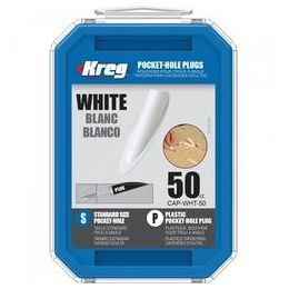 Taschenlochstöpsel Kunststoff Weiß 50 Stk. - KREG CAP-WHT-50