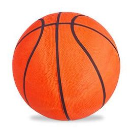 Relaxdays Basketball Größe 7 orange, schwarz, Ø 24,5 cm, 1 St.
