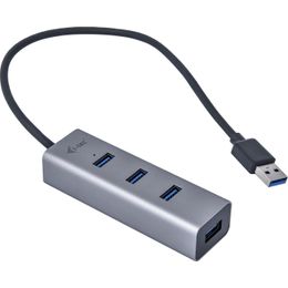 i-tec USB 3.0 Metal HUB 4 Port USB-Adapter, grau