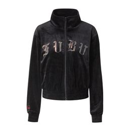 Fubu Jacke Damen Gr&ouml;&szlig;e L schwarz / transparent