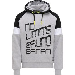 Bruno Banani Sweatshirt 'Jordan' Herren Gr&ouml;&szlig;e XXXL grau / schwarz / wei&szlig;