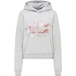 Bruno Banani Sweatshirt 'Bryant' Damen Gr&ouml;&szlig;e XXXL graumeliert / pitaya / hellpink / silber