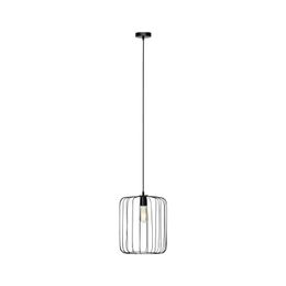Brilliant Lampe Flavian Pendelleuchte 32cm schwarz matt 1x A60, E27, 60W, geeignet für Normallampen (nicht enthalten) Für LED-Leuchtmittel geeignet