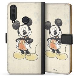 DeinDesign Handyhülle Offizielles Lizenzprodukt Mickey & Minnie Mouse Wasserfarbe, Huawei Y6p Hülle Handy Flip Case Wallet Cover Handytasche Leder