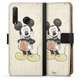 DeinDesign Handyhülle Offizielles Lizenzprodukt Mickey & Minnie Mouse Wasserfarbe, Huawei Honor 20 Lite Hülle Handy Flip Case Wallet Cover, schwarz