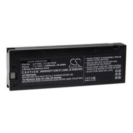 vhbw passend für Biolight Moniteur M9000A, M9000, M9500, M8000A, M8000 Akku Li-Ion 2600 mAh, schwarz