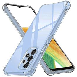 CoolGadget Handyhülle Anti Shock Rugged Case für Samsung Galaxy A33 5G 6,4 Zoll, Slim Cover mit Kantenschutz Schutzhülle für Samsung A33 5G Hülle
