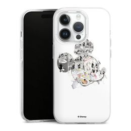 DeinDesign Handyhülle Mickey Mouse Offizielles Lizenzprodukt Disney Mickey Mouse - Collage, Apple iPhone 14 Pro Silikon Hülle Bumper Case Handy Schutz