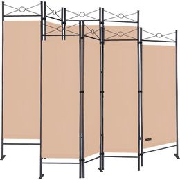 2er Set Paravent Lucca 180x163 cm Verstellbar Raumteiler Trennwand Umkleide Sichtschutz Spanische Wand Rose - Casaria