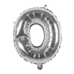 Boland Folienballon Folienballon O silber 36 cm