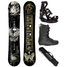 Airtracks Snowboard Snowboard Komplett Set WOW Carbon Rocker (4er Pack)