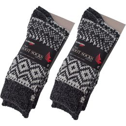 BRUBAKER Norwegersocken Herren Socken Baumwolle Norweger One Size 41-46 (Set