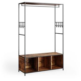 VICCO - Kleiderschrank Fyrk, Eiche rustikal, 119.5 x 189 cm