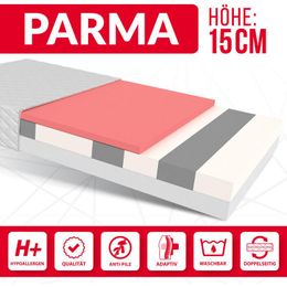 Matratze 70x140 cm Kaltschaum parma hr Schaum Visco Polyurethanschaum H2 H3 15 cm